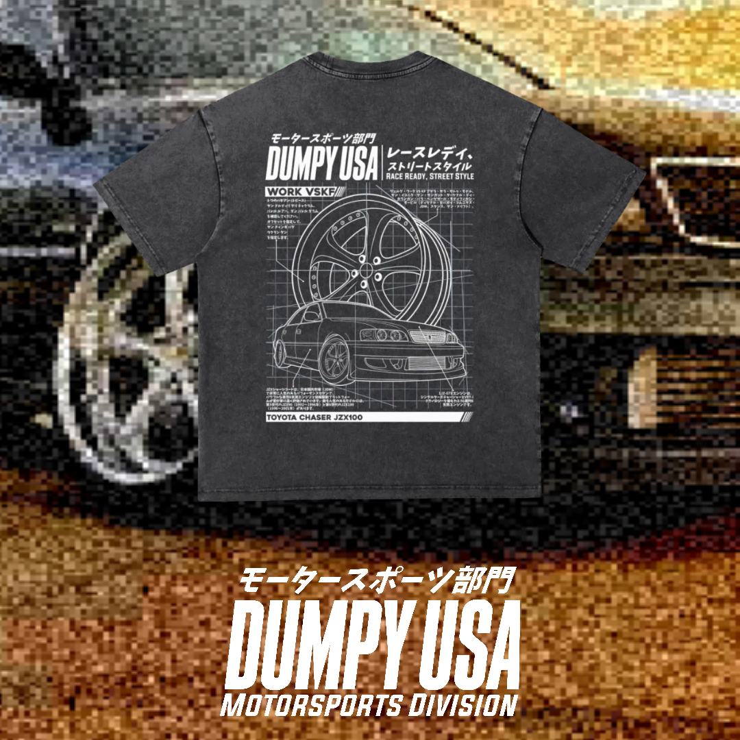 JZX Vintage Wash Oversized Tee – Dumpy USA